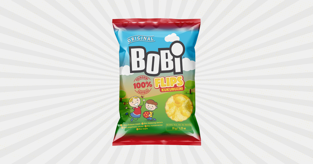 Bobi flips kukuruzni 35g - Bobi Snacks d.o.o.